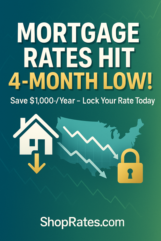 Mortgage Rates Drop to 4-Month Lows – Should You Lock or Wait? - Shoprates